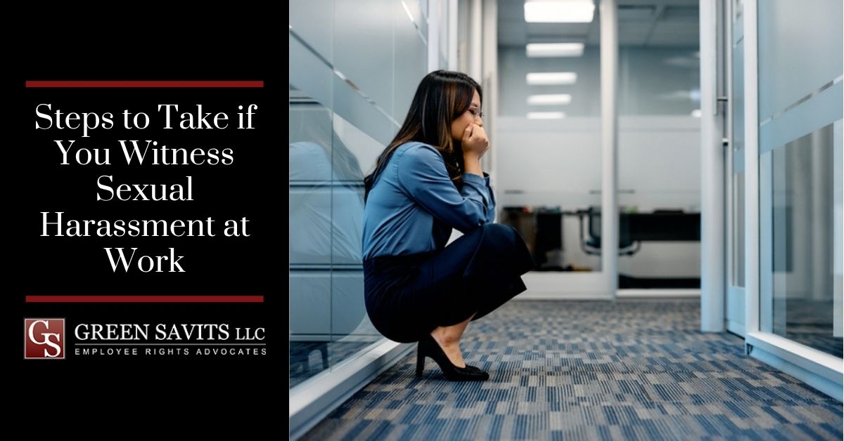 Steps to Take if You Witness Sexual Harassment at Work